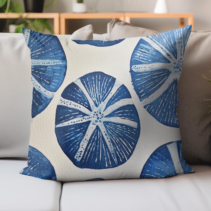 Coastal Sand Dollar Pillow - Etsy