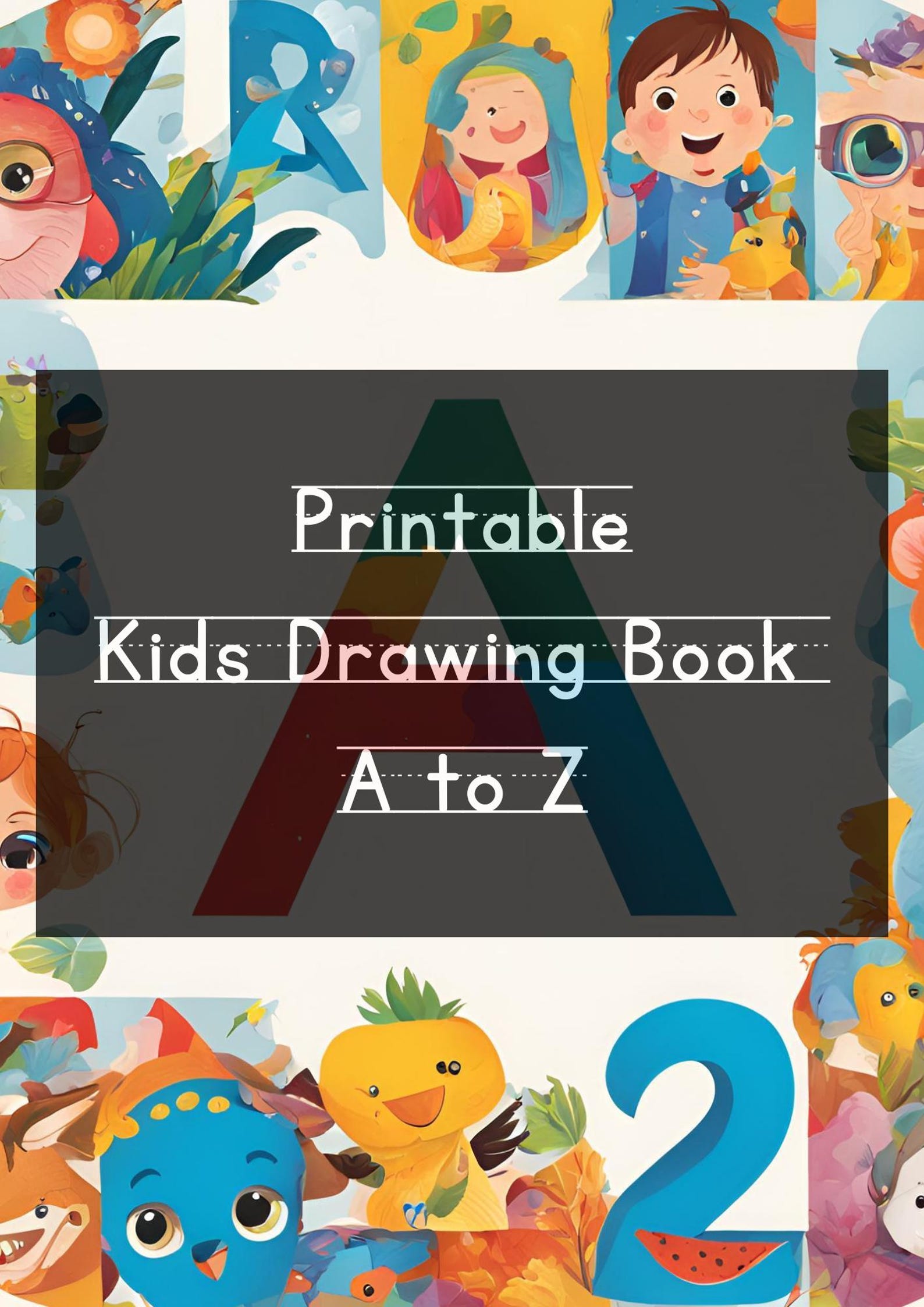 Printable Kids Activity Book A to Z – Alphabet Learning Workbook for ...