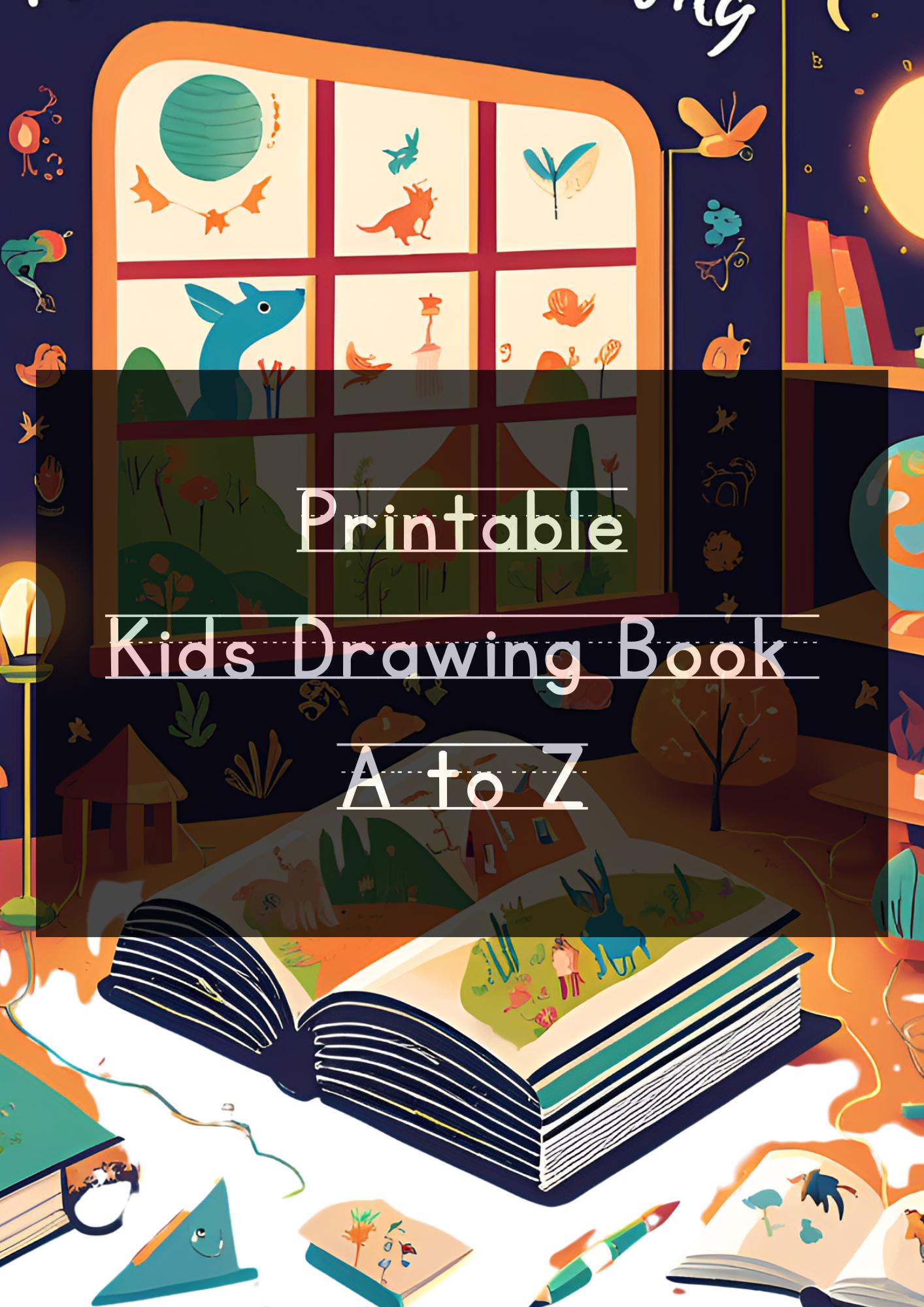 Printable Kids Activity Book A to Z – Alphabet Learning Workbook for ...