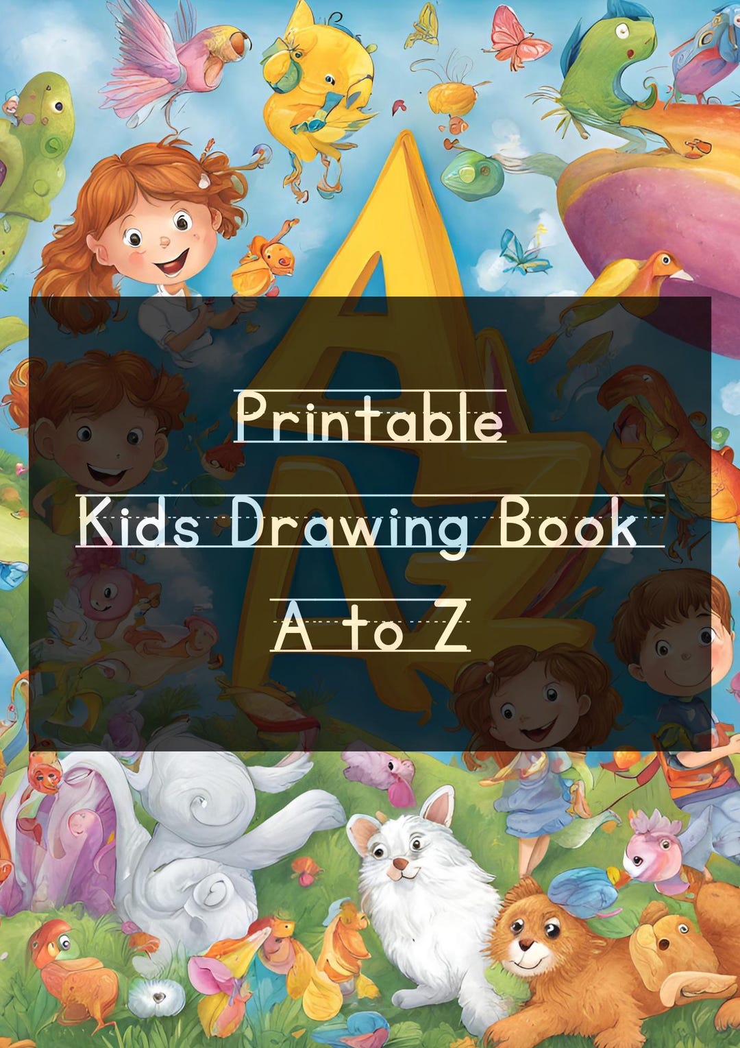 Printable Kids Activity Book A to Z – Alphabet Learning Workbook for ...