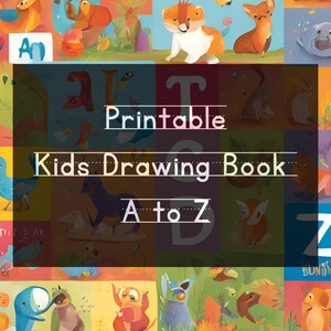 Printable Kids Activity Book A to Z – Alphabet Learning Workbook for ...