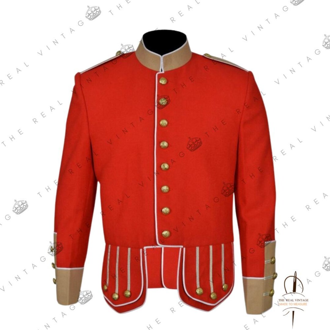 Scottish Doublet Kilt Jacket | Pipe Band Military Doublet Jacket ...