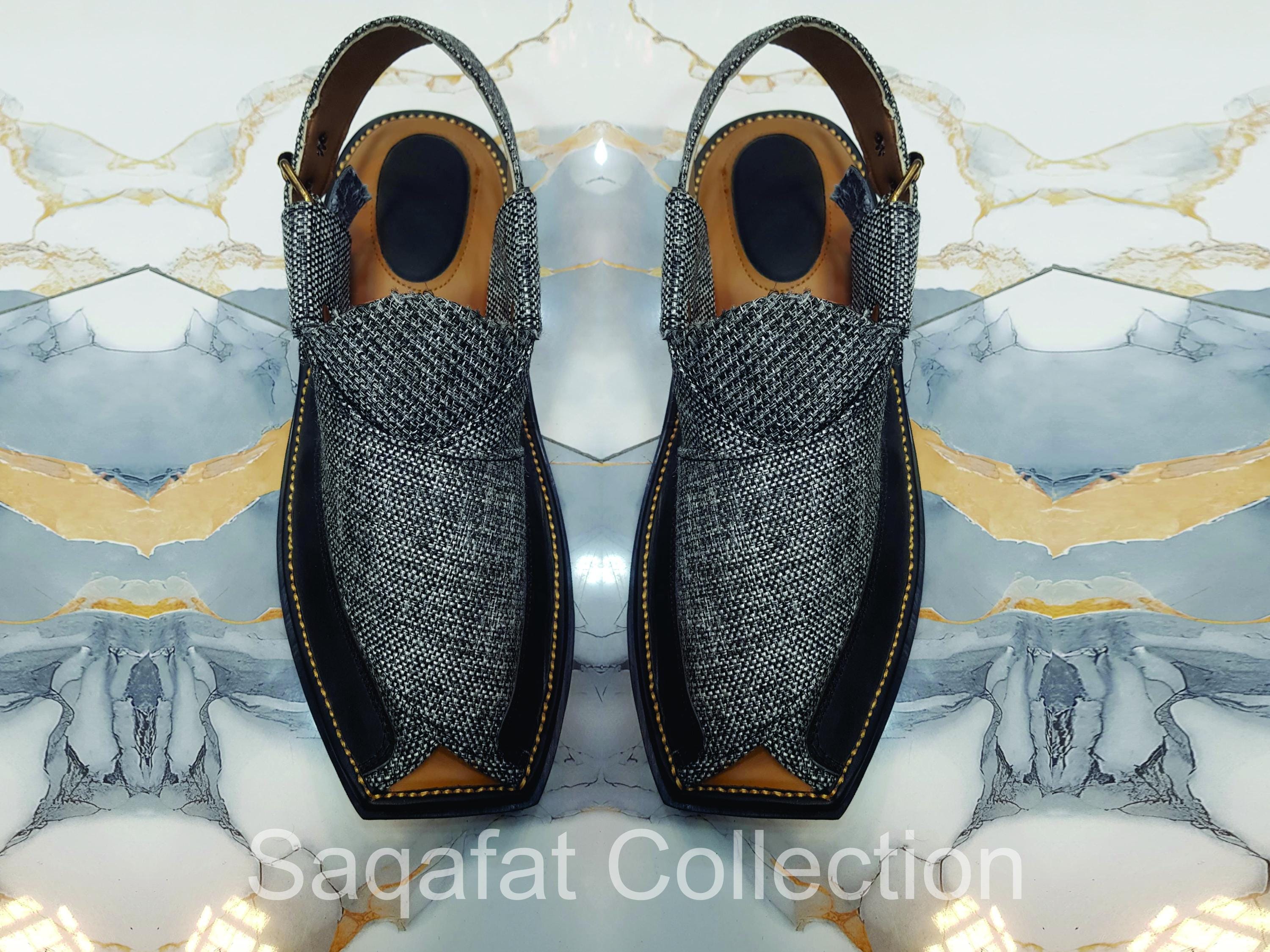 Clothe Style Chappal | Genuine Peshawari Chappal | Handmade Traditional ...