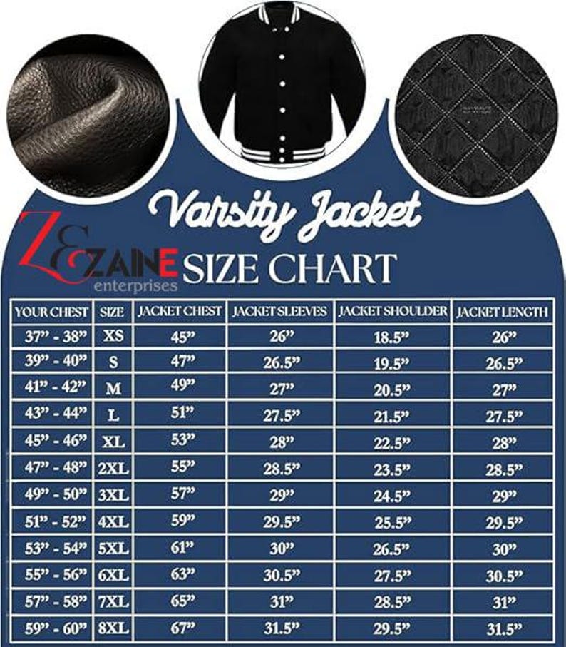 Men's Varsity Baseball Letterman Bomber Jacket Black Wool & Black ...