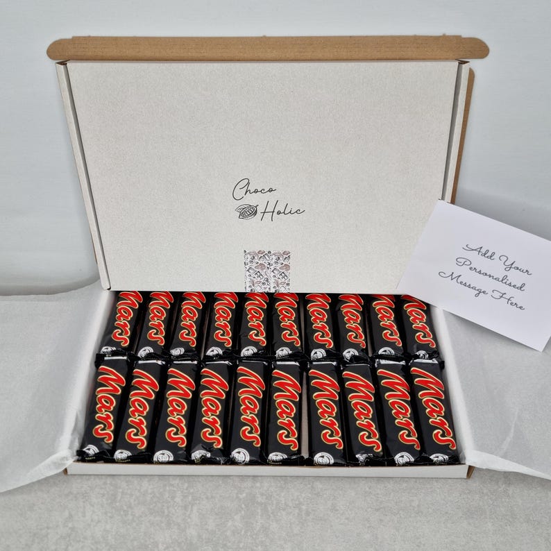 Mars Bar FULL-SIZED BARS Cadbury Gift Box Delicious Chocolates for ...