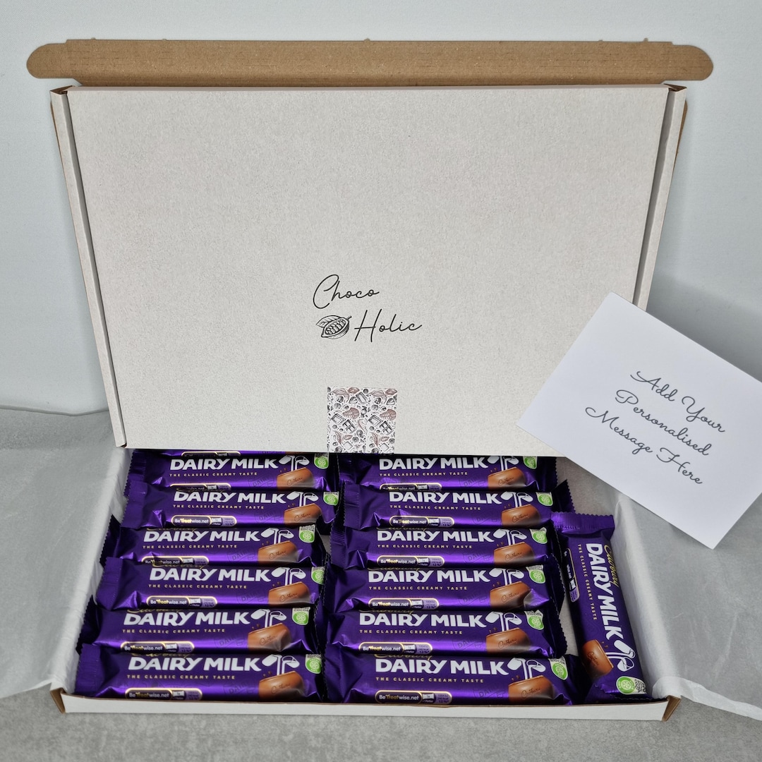Dairy Milk FULL-SIZED BARS Cadbury Gift Box Delicious Chocolates for ...