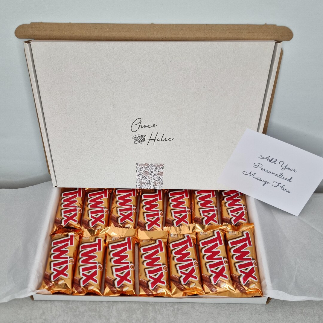 Twix FULL-SIZED BARS Mars Gift Box Delicious Chocolates for Special ...