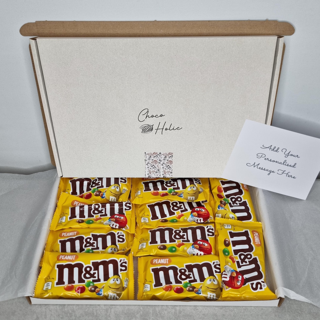 M&m's Peanut FULL-SIZED BARS Mars Gift Box Delicious Chocolates for ...