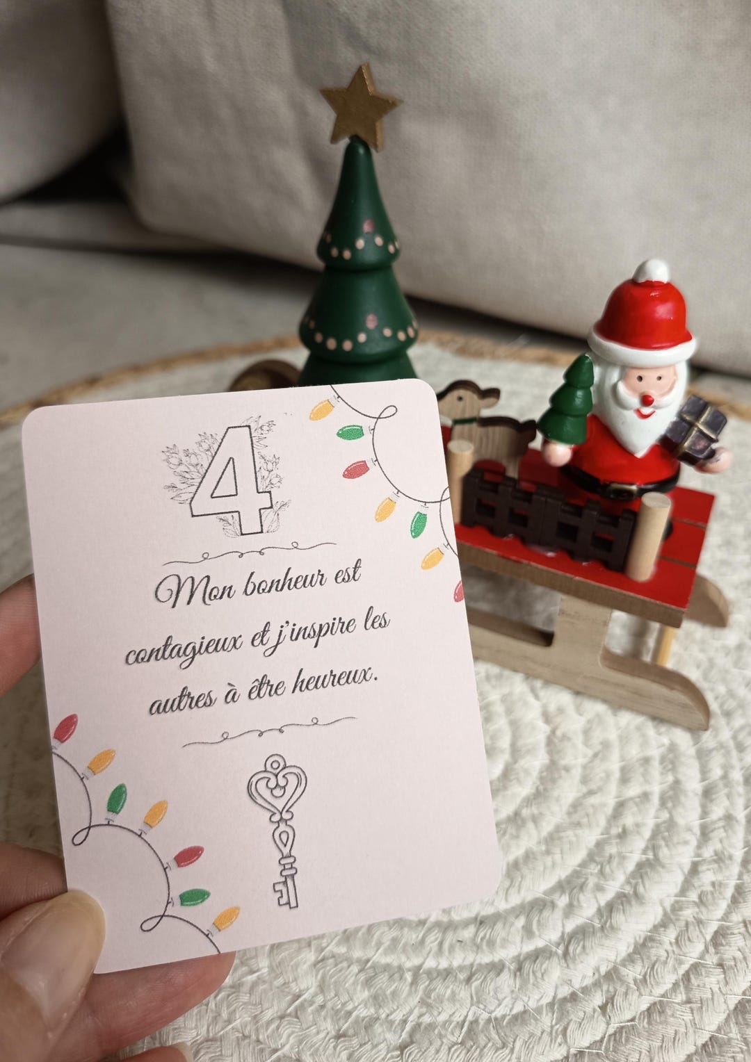 Christmas Advent Calendar Cards With Positive Affirmations. 24 Cards on ...