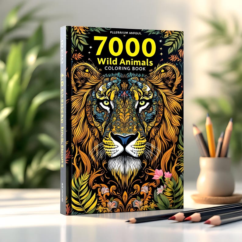 7000+ Wild Animals Coloring Book | Kdp-ready Interior | Printable ...