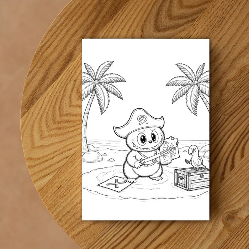 Labubu Lafufu Coloring Pages Bundle 54 Cute Pages for Kids | PDF & PNG ...