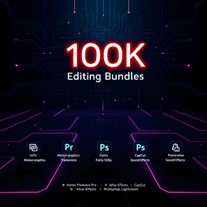 100K+ Editing Bundle | Premiere Pro, After Effects, Capcut, Motion ...