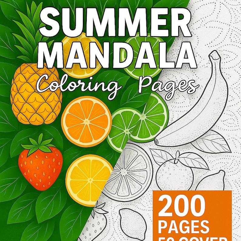 200 Summer Mandala Coloring Pages for Adults | Stress Relief Printable ...