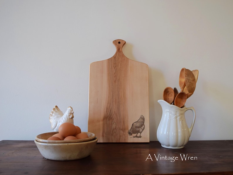 Maple Engraved Baby Chick Cutting Board / Maple Charcuterie Board ...