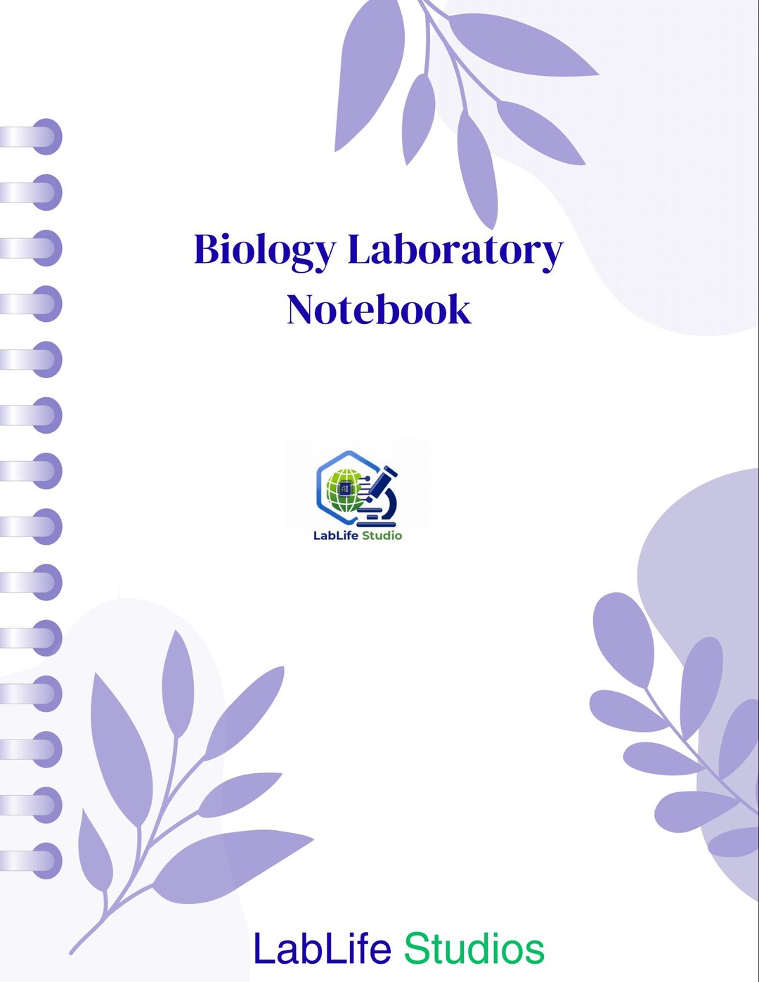 Biology Lab Notebook Template | Printable Research Template (digital ...
