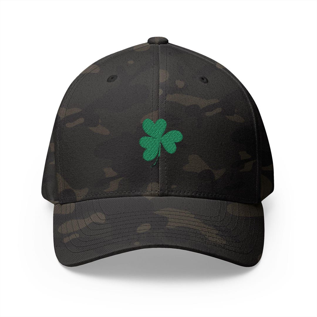Embroidered Shamrock Cap - St. Patrick's Day Gift, Adjustable Hat, Luck ...