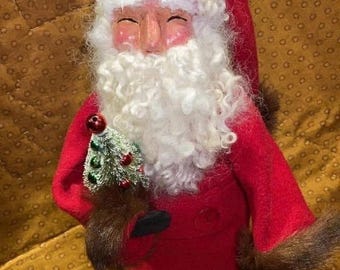 Small Clay Face Santa Pattern - Etsy