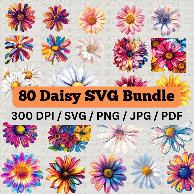 Daisy Svg, Daisy Svg Bundle, Daisy Flower Svg, Daisy Silhouette, Daisy ...
