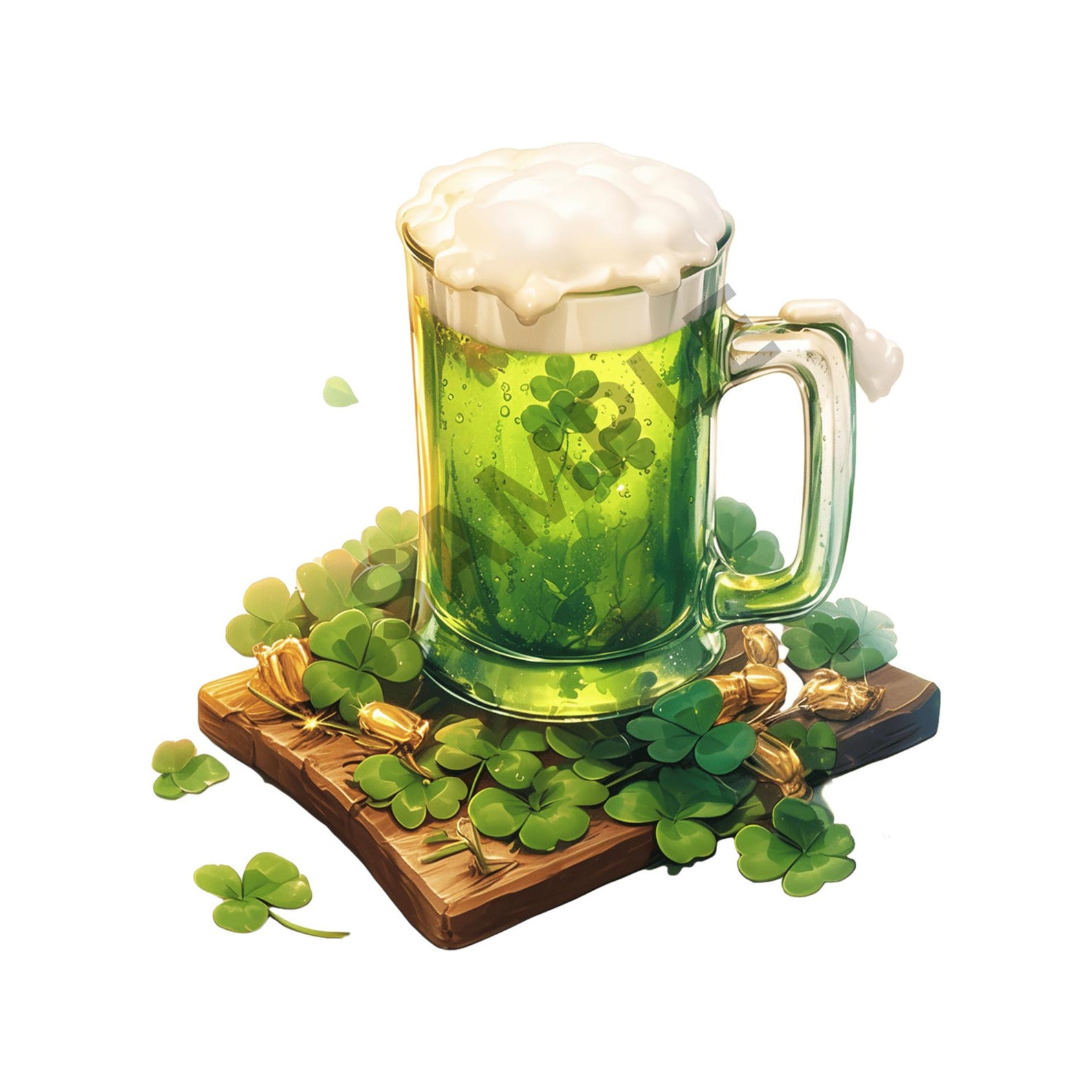 Saint Patrick's Day Clipart Bundle, Festive Png Graphics, St Patrick's Graphics, Transparent ...