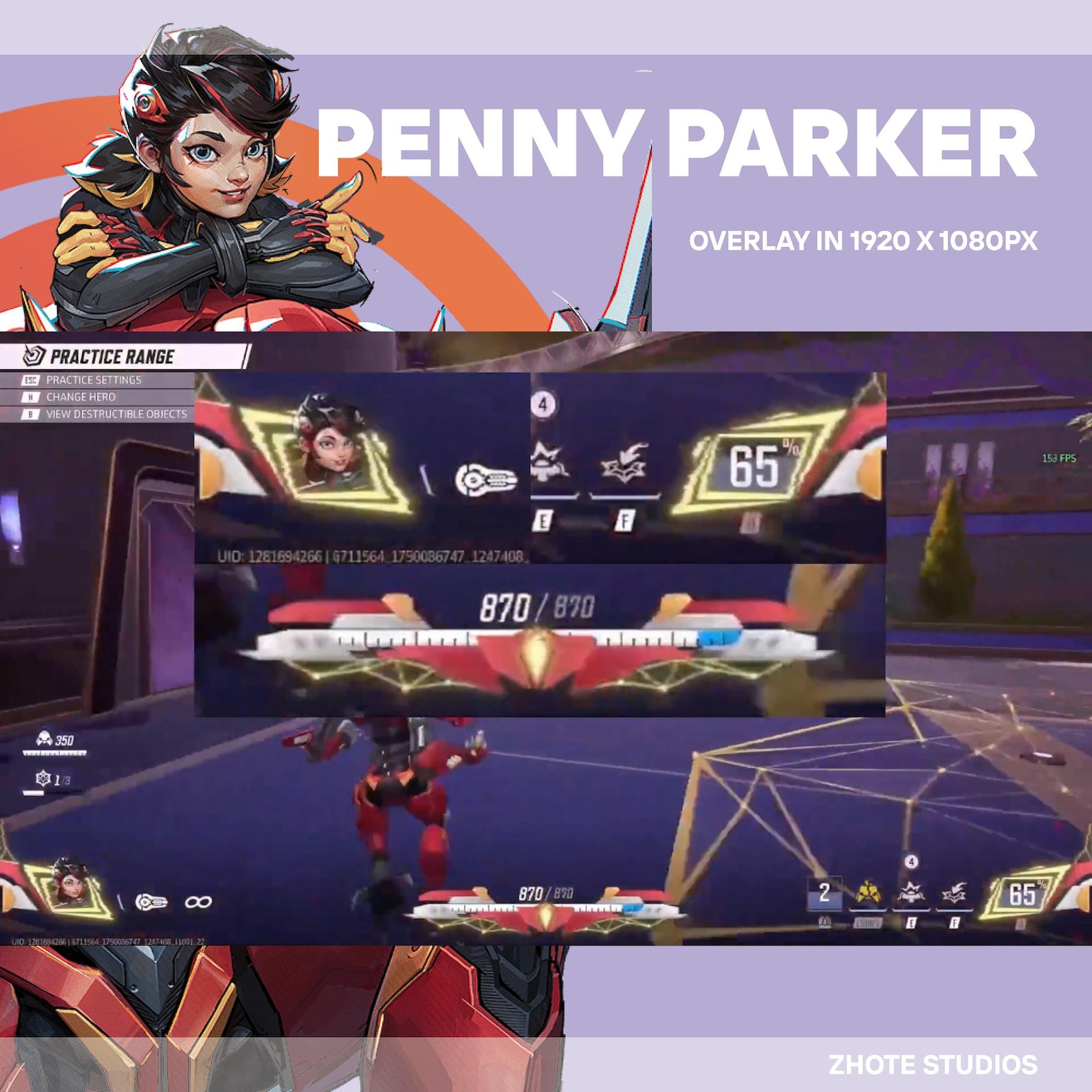 Animated Penny Parker Overlay | Marvel Rivals Overlay Inspired ...