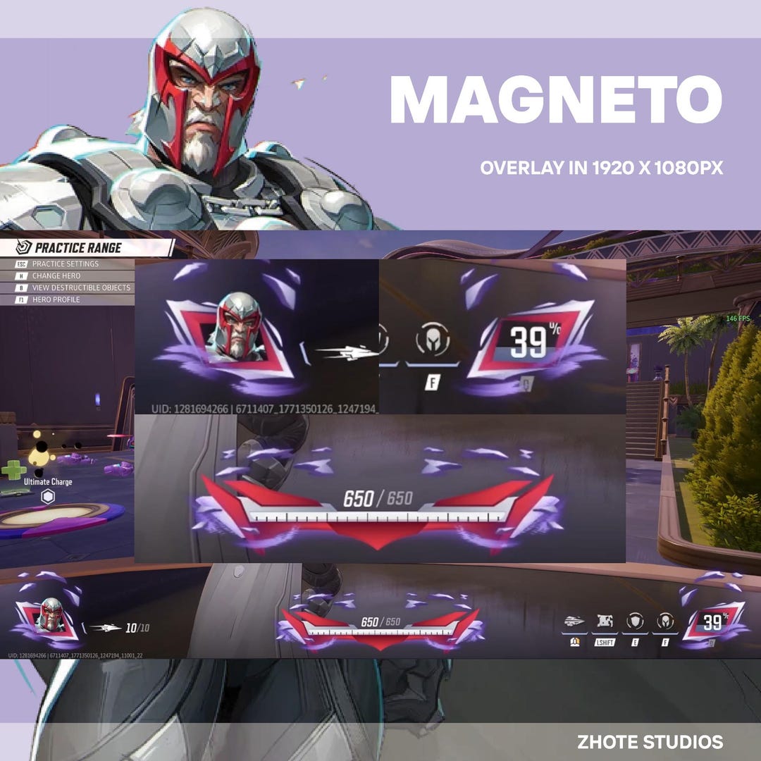 Animated Magneto Overlay | Marvel Rivals Overlay Inspired | Streamer ...