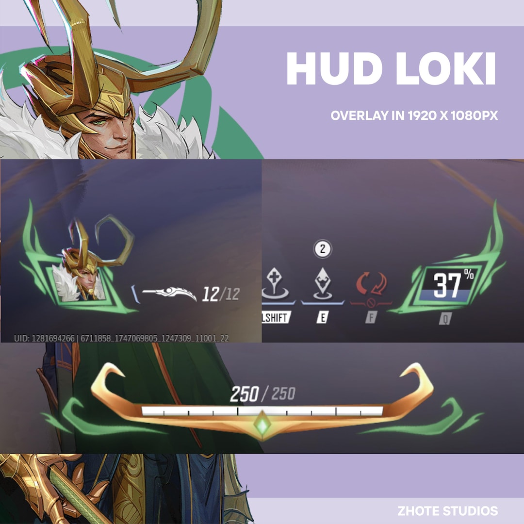 Animated Loki Overlay | Marvel Rivals Overlay Inspired | Streamer ...