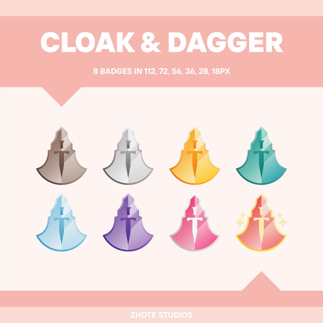 8 MARVEL RIVALS C&D Twitch Sub Badges | Bit Badges | Channel Point ...