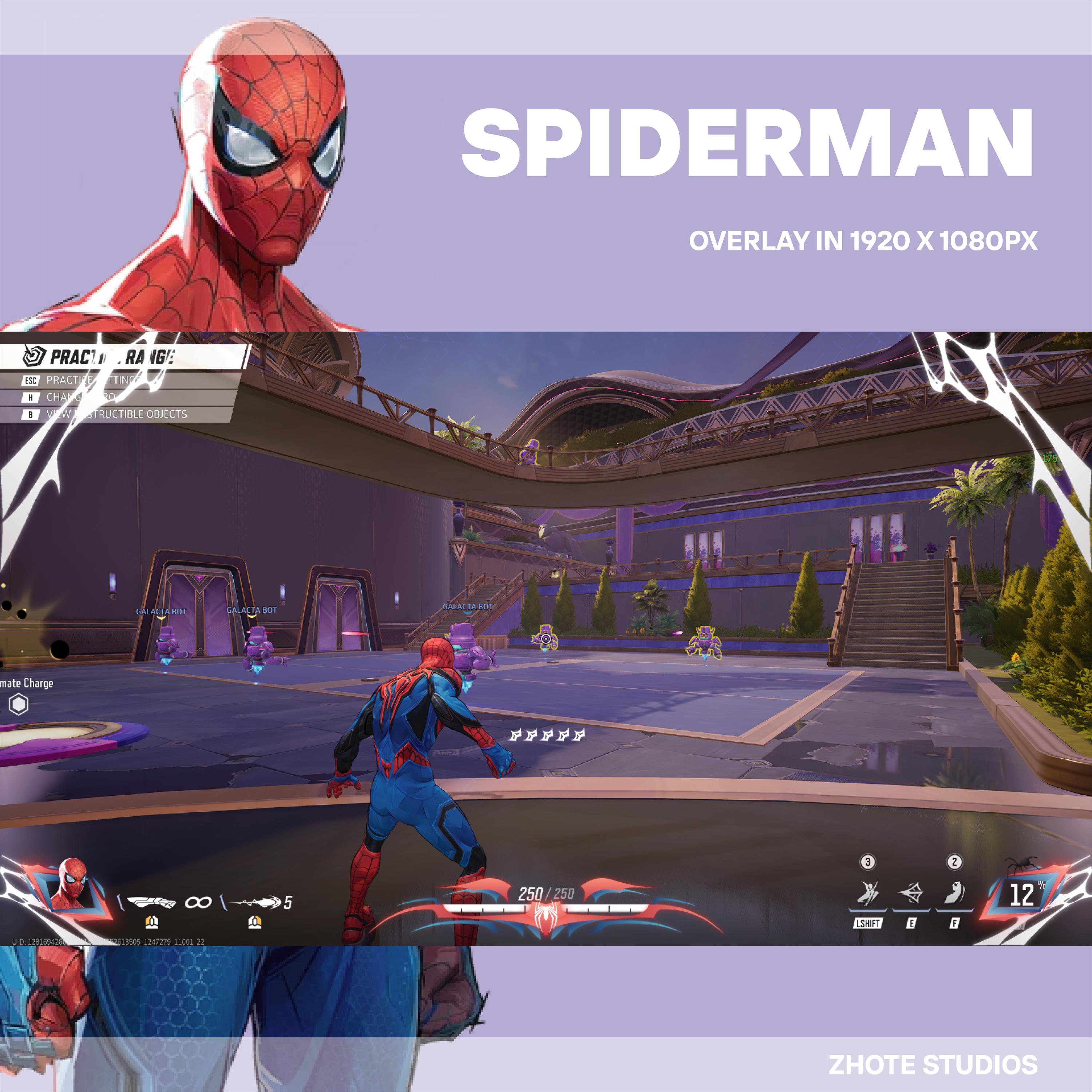 Animated Spiderman Overlay | Marvel Rivals Overlay Inspired | Streamer ...