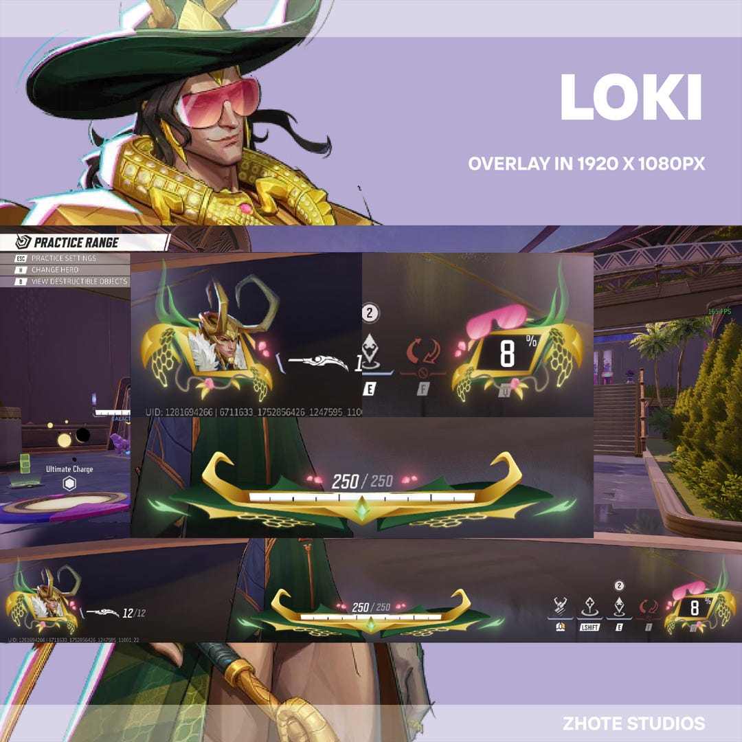 Animated Loki Summer Skin Overlay | Marvel Rivals Overlay Inspired ...