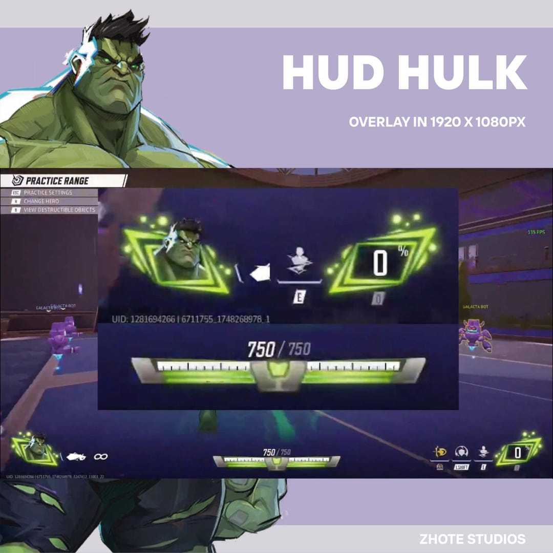 Animated Hulk Gamma Ray Overlay | Marvel Rivals Overlay Inspired ...