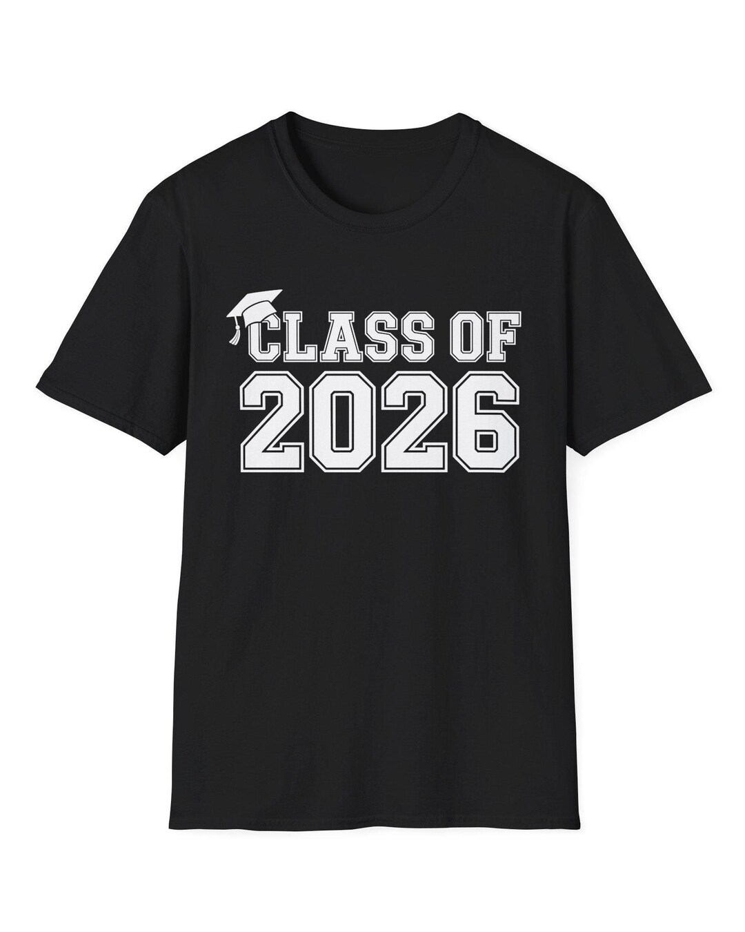 Class of 2026 High School Senior Graduation Cap Varsity T-shirt - Etsy