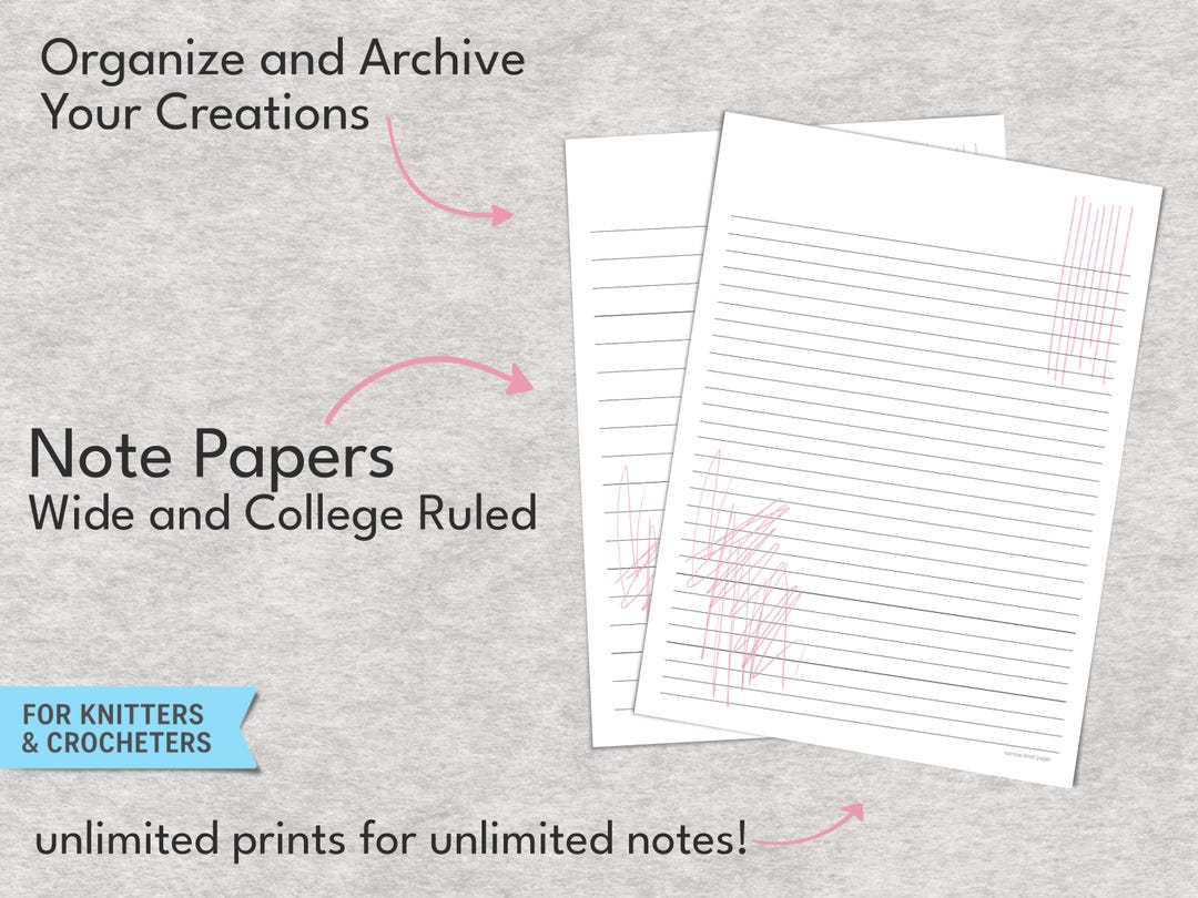 Printable Lined Paper – Wide and Standard Margins, Narrow and Wide ...