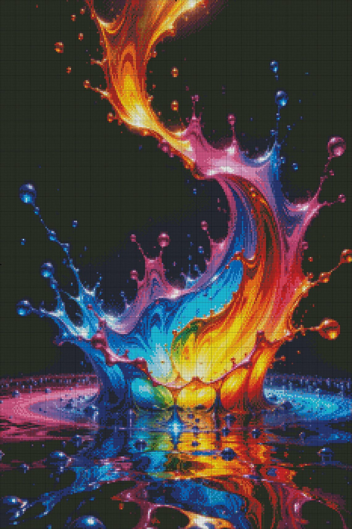 Cyberpunk Color Splash 2 AIDA14 (35.38w X 53.16h Cm), AIDA 16 (39.05w X ...