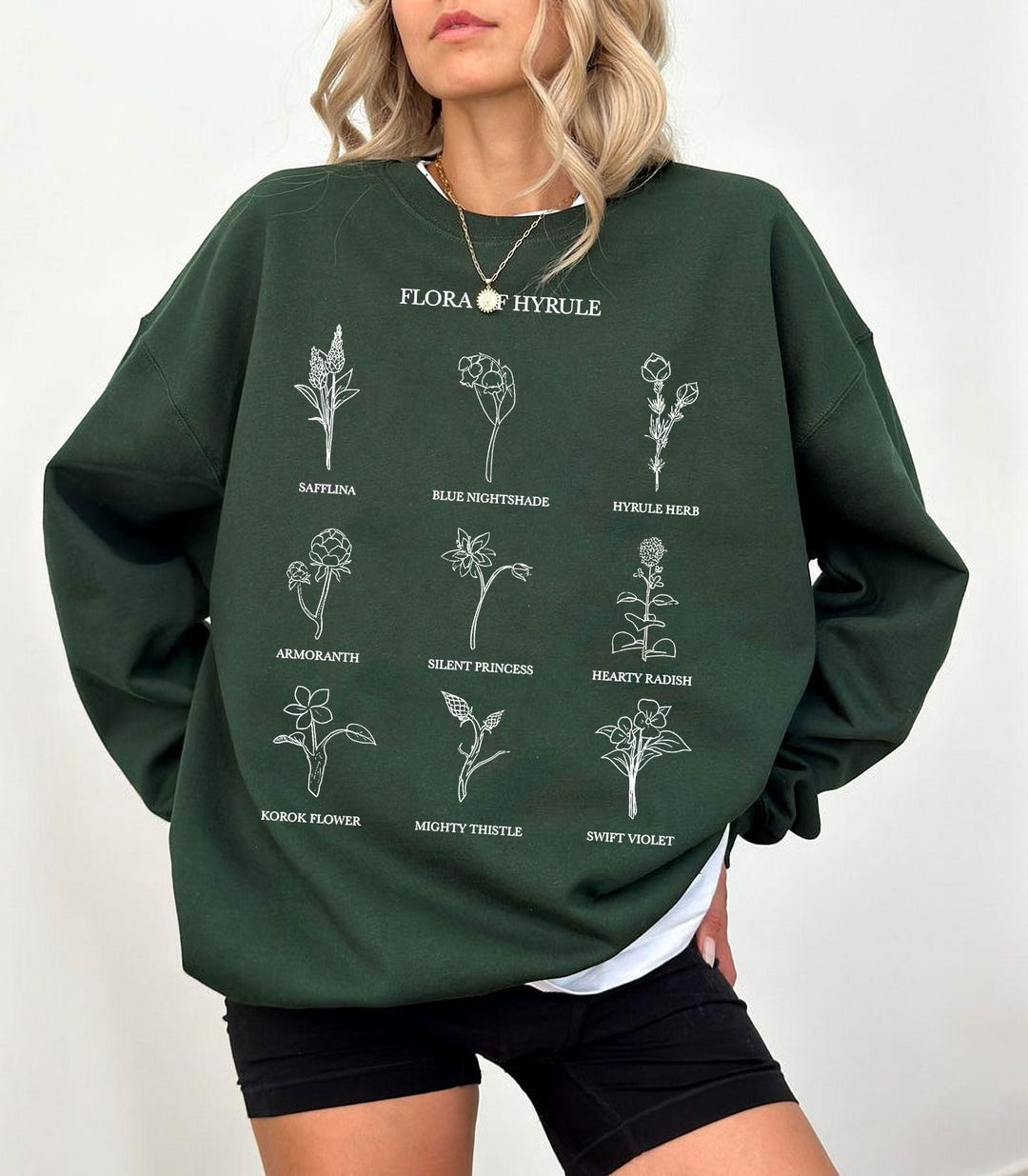 Flora of Zelda Shirt, Hyrule Flora, Zelda Flower Shirt, Zelda Plant ...