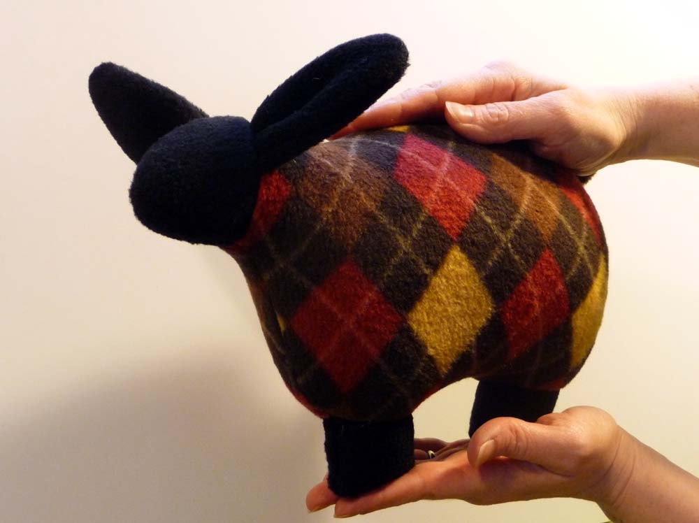 Stuffed Sheep, Flat Toy, Argyle Stuffed Lamb, Fleece Sheep - Etsy