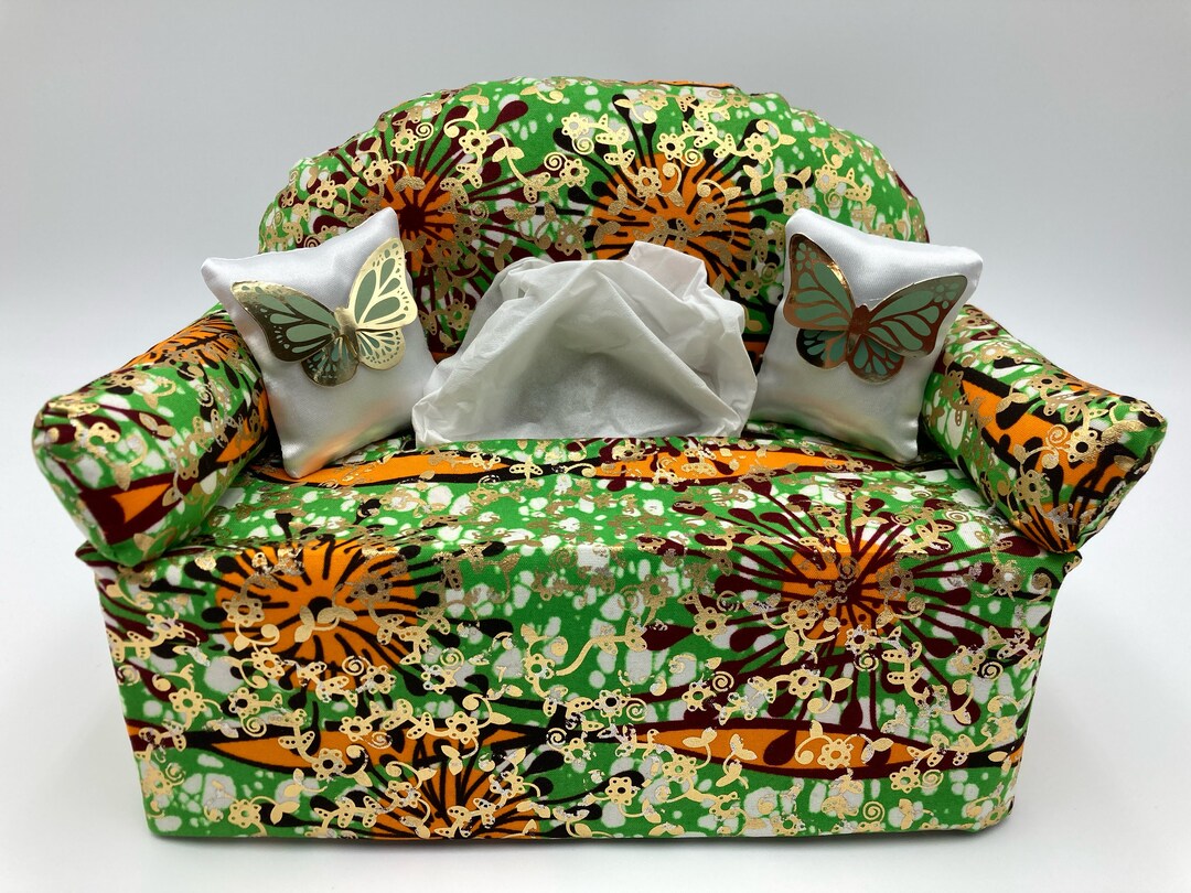 Sofa Tissue Box Cover: Handmade African Print Home Decor - Etsy