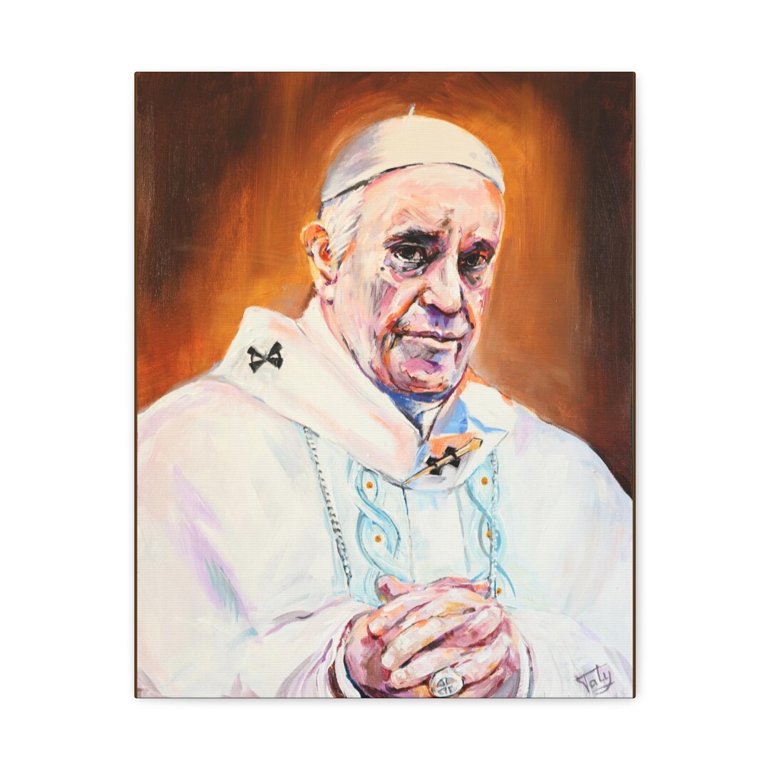 Pope Francis,paining by Taty,religious Art Canvas Print Portrait ...