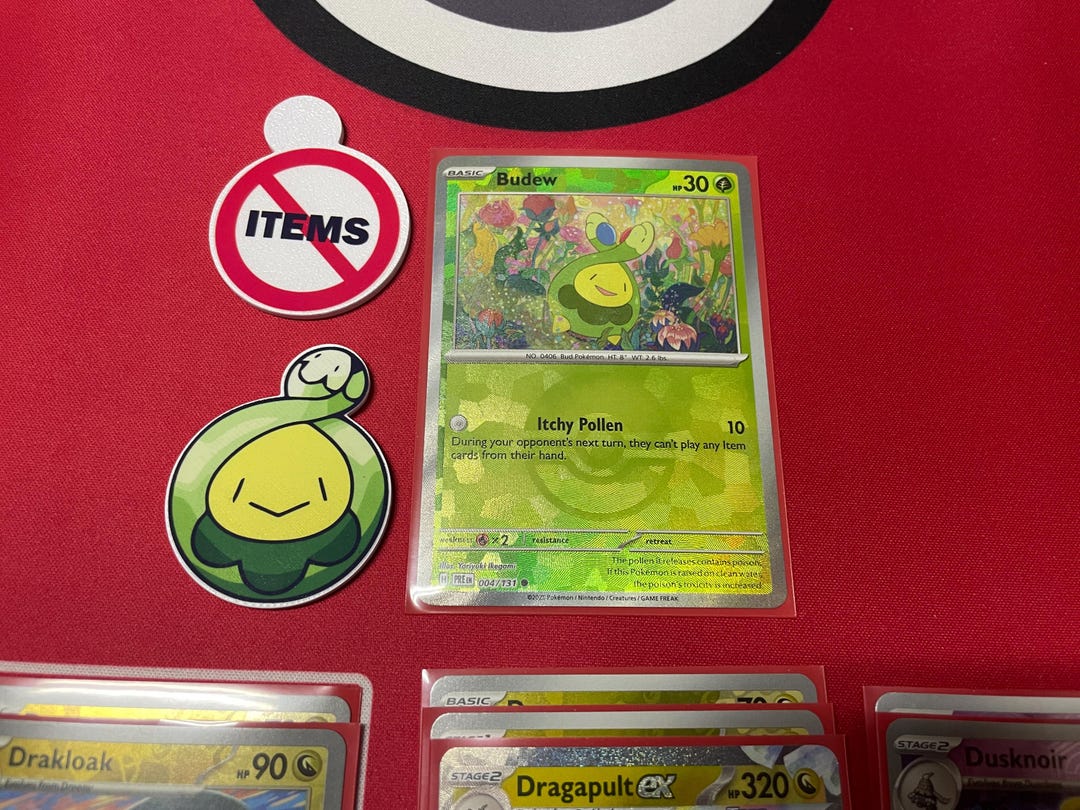 Budew Itchy Pollen Attack Used No Items Reminder Token Marker for ...