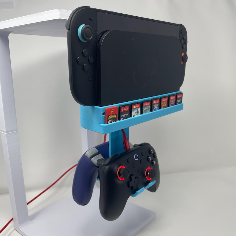 Desk Mount for Nintendo Switch 2 Dock - Removable Dual Controller Stand ...