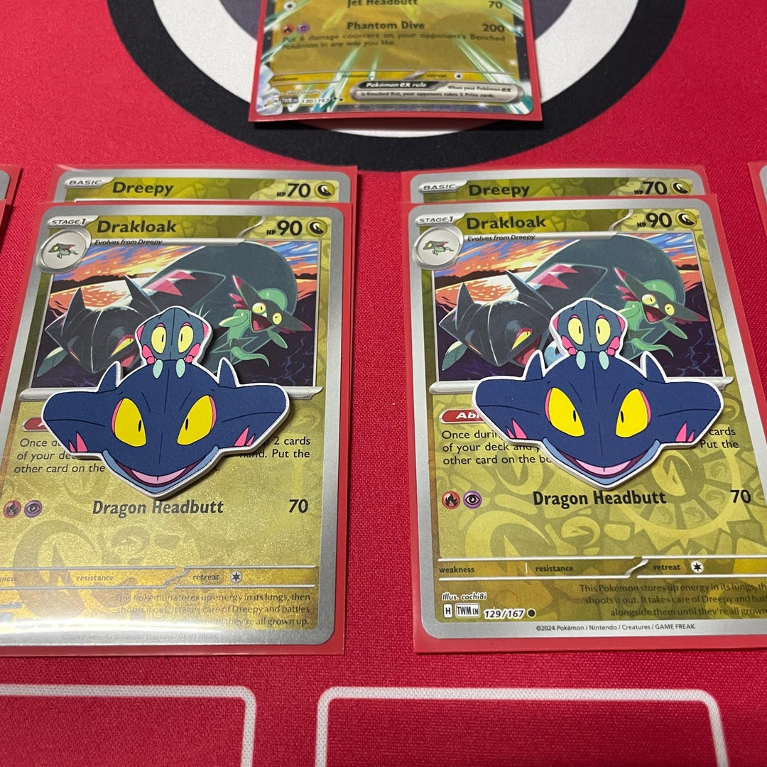 Drakloak Recon Directive Ability Used Markers for Pokemon TCG Dragapult ...