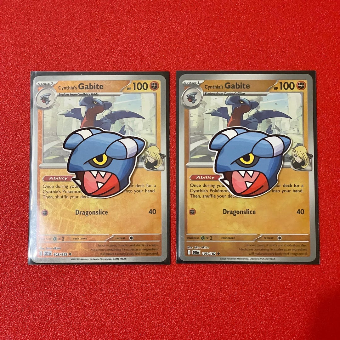 Cynthia’s Gabite Champion’s Call Ability Used Marker for Pokemon TCG ...