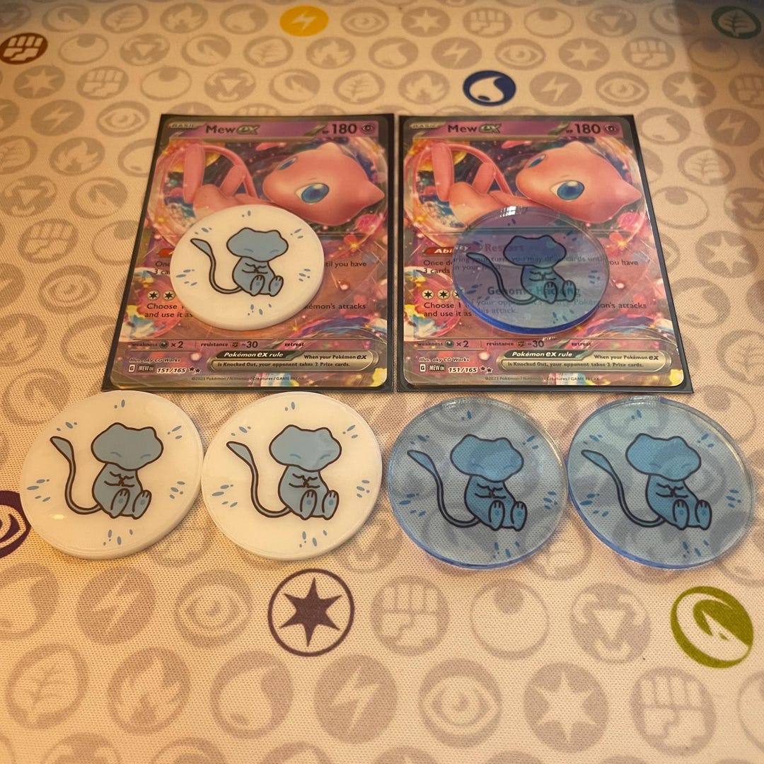 Bubble Mew Ability Used Tokens/markers for Pokemon TCG - Shiny Mew ...