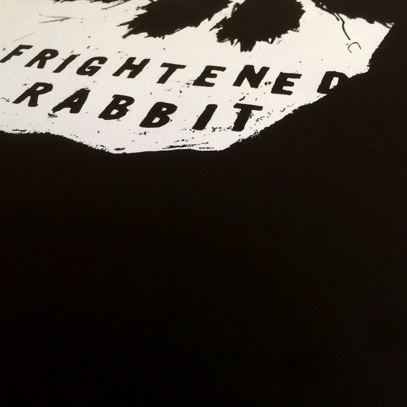 Frightened Rabbit Glow-in-the-Dark Gig Poster | Etsy