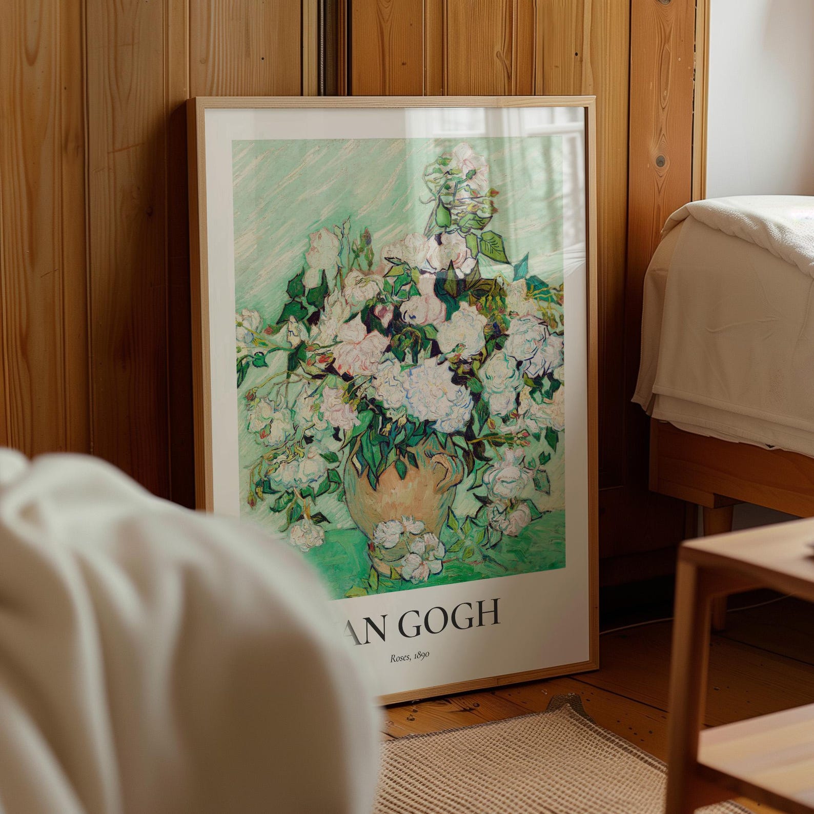 Vincent van Gogh, Roses, Vintage Wall Art, Framed Poster | VG-23 - Etsy ...