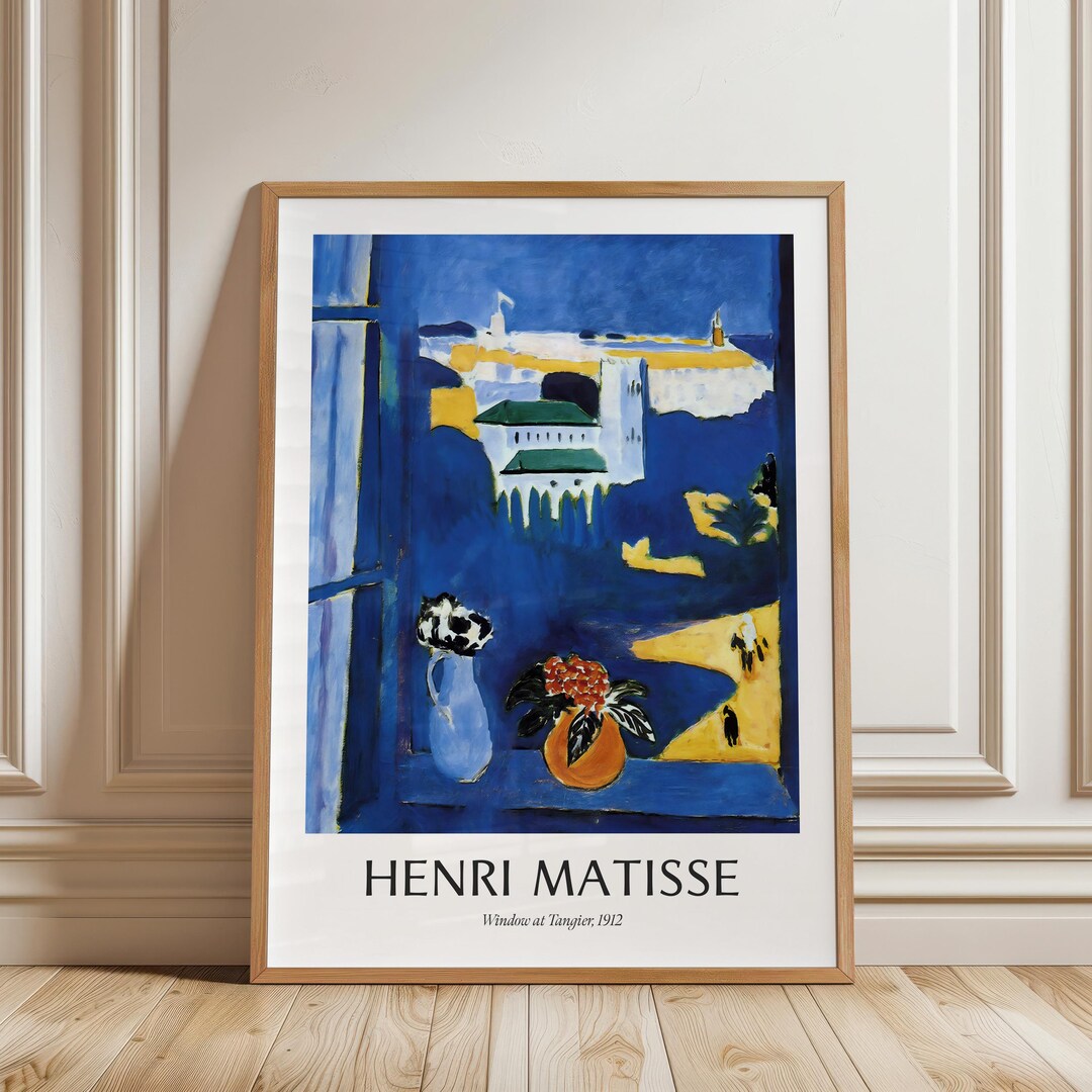 Henri Matisse, Window at Tangier, Vibrant Colorful Art Print, Framed ...