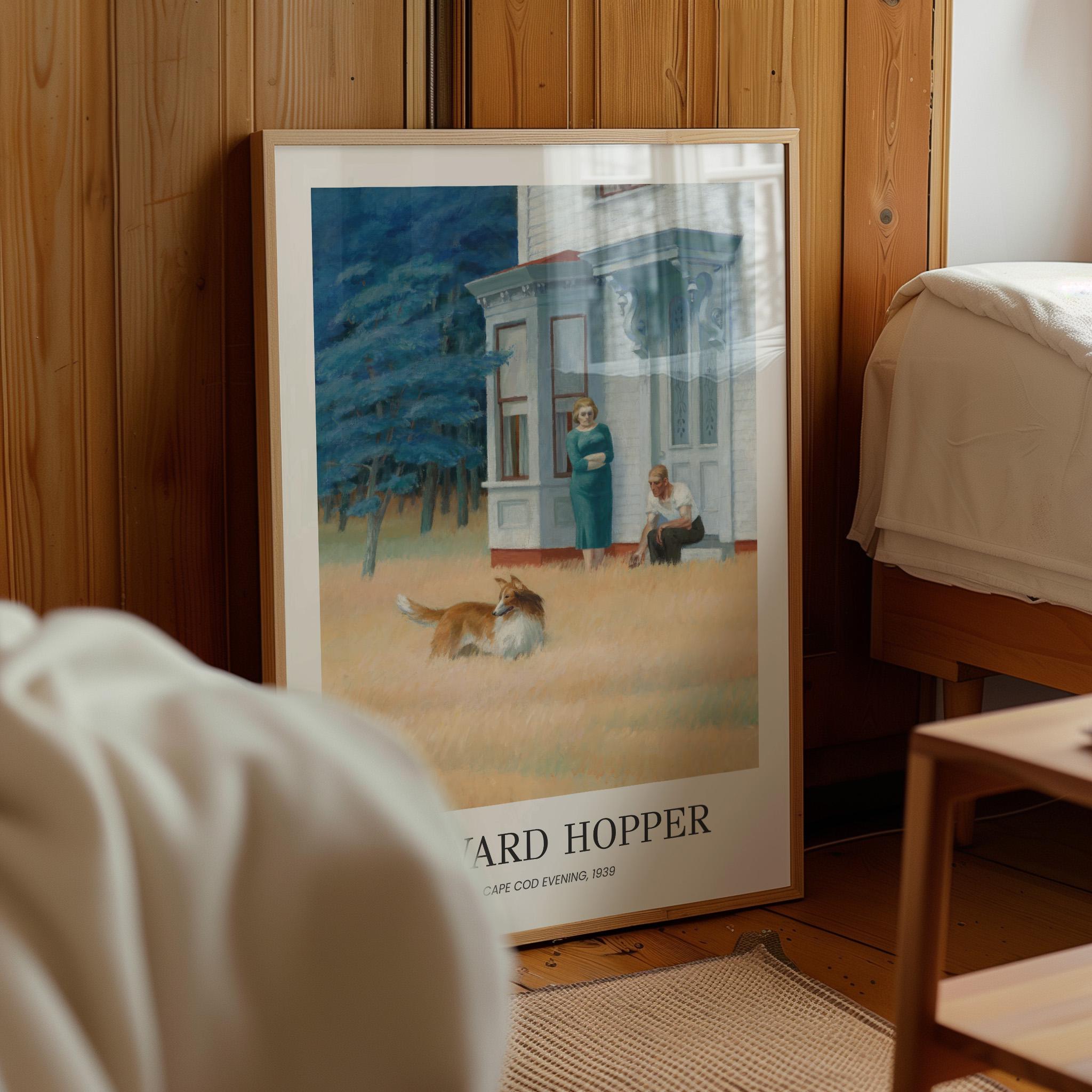 Edward Hopper - Cape Cod Evening - Vintage Wall Art, Framed Poster | EH ...