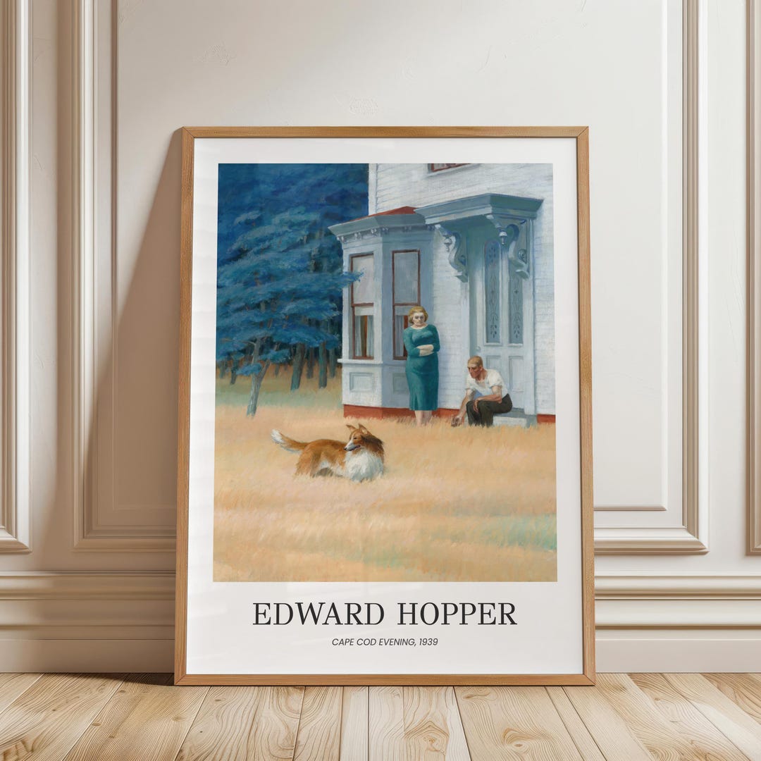 Edward Hopper - Cape Cod Evening - Vintage Wall Art, Framed Poster | EH ...