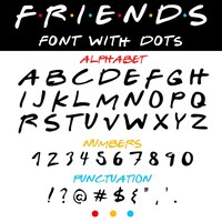 Friends Font - Etsy