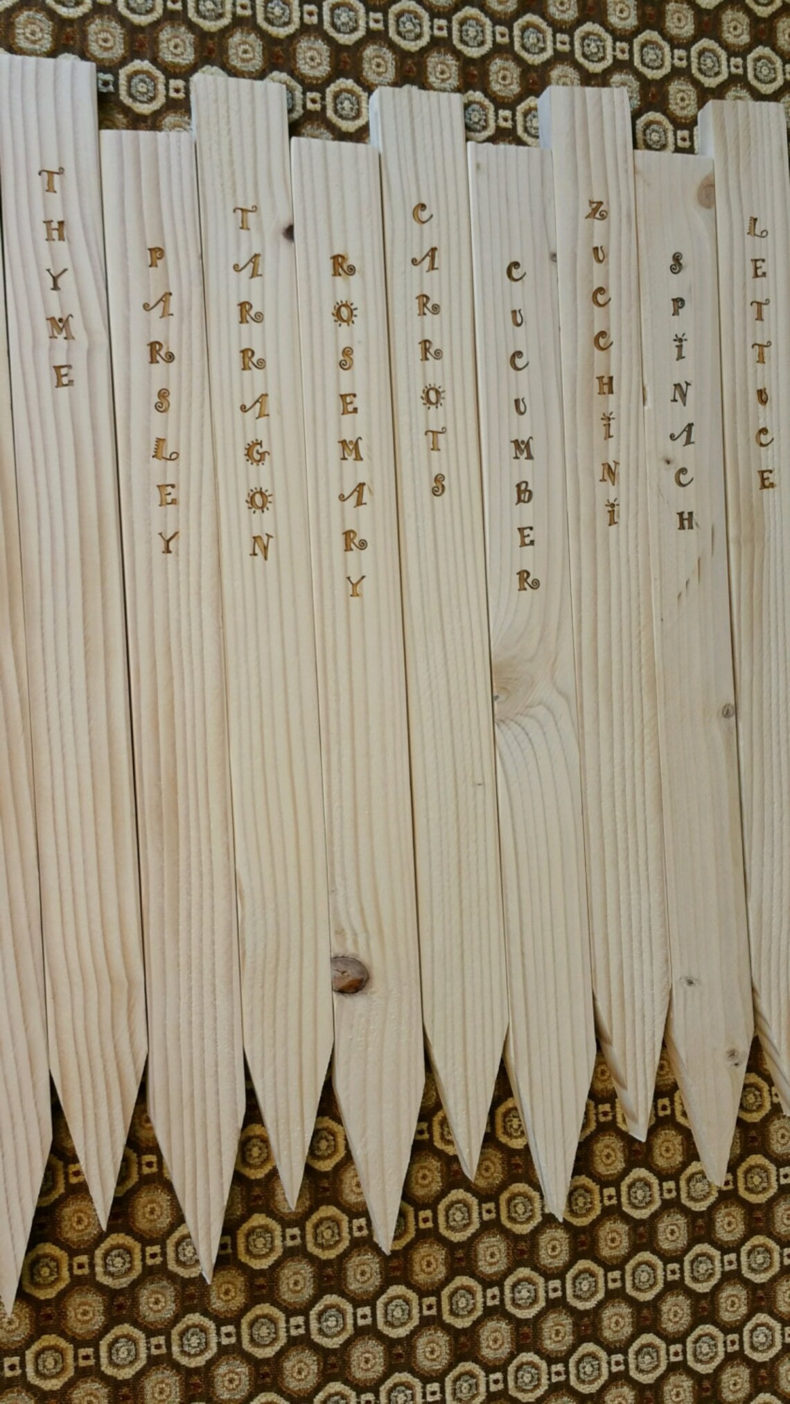 Wooden Plant Markers Individual Plant Marker Double Sided - Etsy