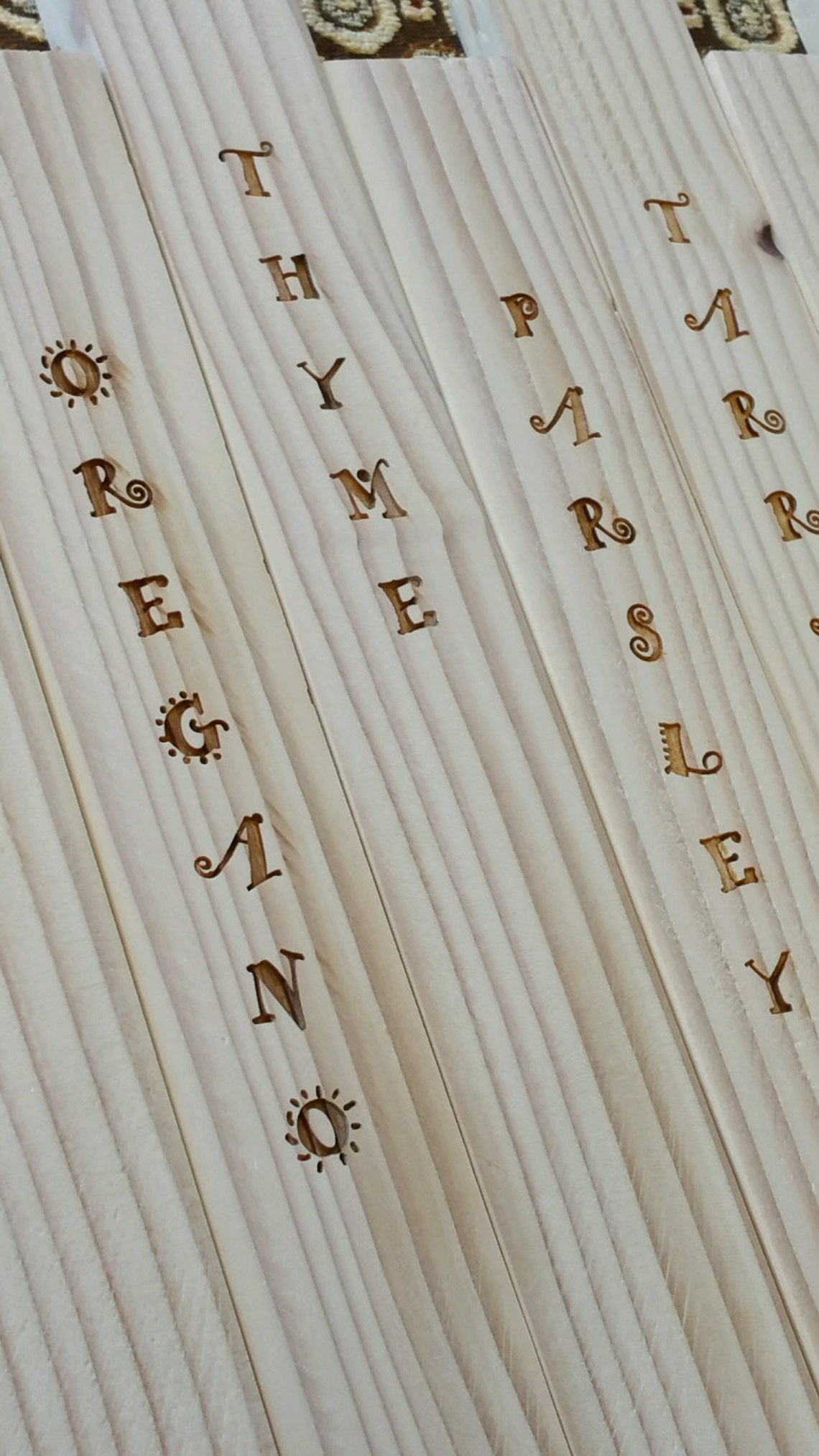 Wooden Plant Markers Individual Plant Marker Double Sided - Etsy